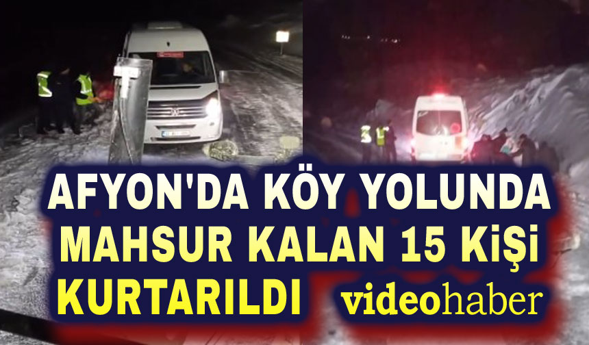 Afyon'da köy yolunda mahsur kaldılar!.. - Afyon Haber | Afyon haberleri | Afyon haber son dakika ...